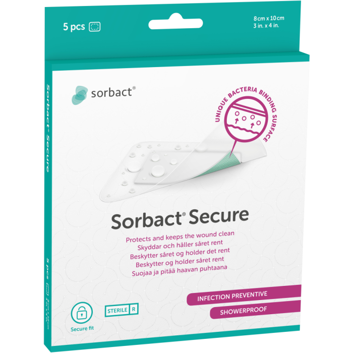 Sorbact Secure 8x10cm 5 kpl - Haavasidokset,sidetarvikkeet ...