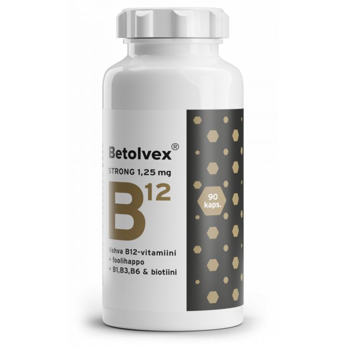 Betolvex Strong 90 kaps 1,25 mg B12-vitamiini - B-12 vitamiinit ...