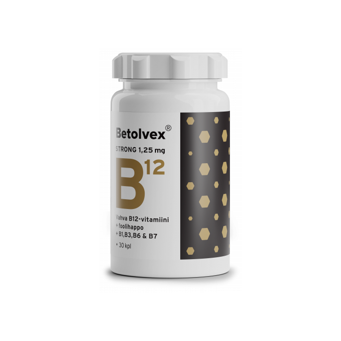 Betolvex Strong 30 kaps 1,25 mg B12-vitamiini - B-12 vitamiinit ...