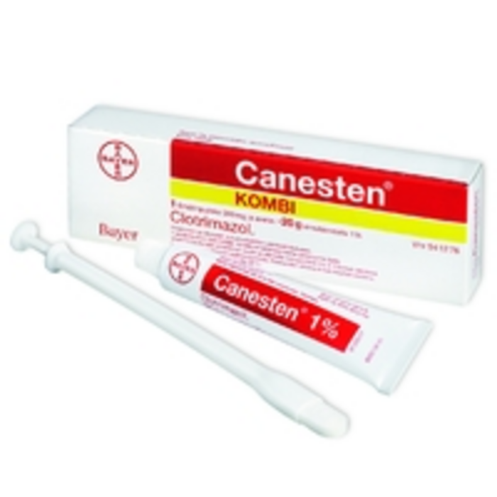 CANESTEN KOMBI 500 mg + 10 mg/g 1 + 20 g emulsiovoide + emätinpuikko ...