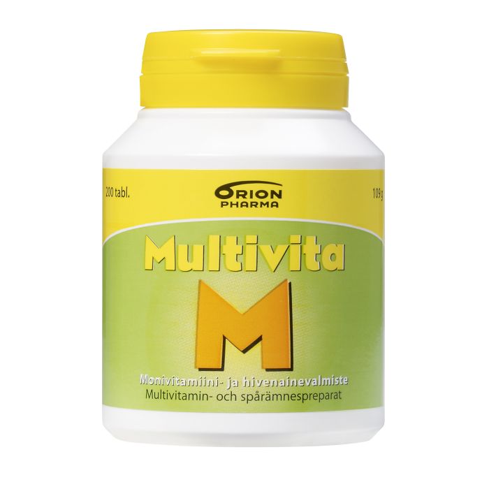 Multivita Monivitamiini 200 tabl - Monivitamiinit - Vitamiinit ...
