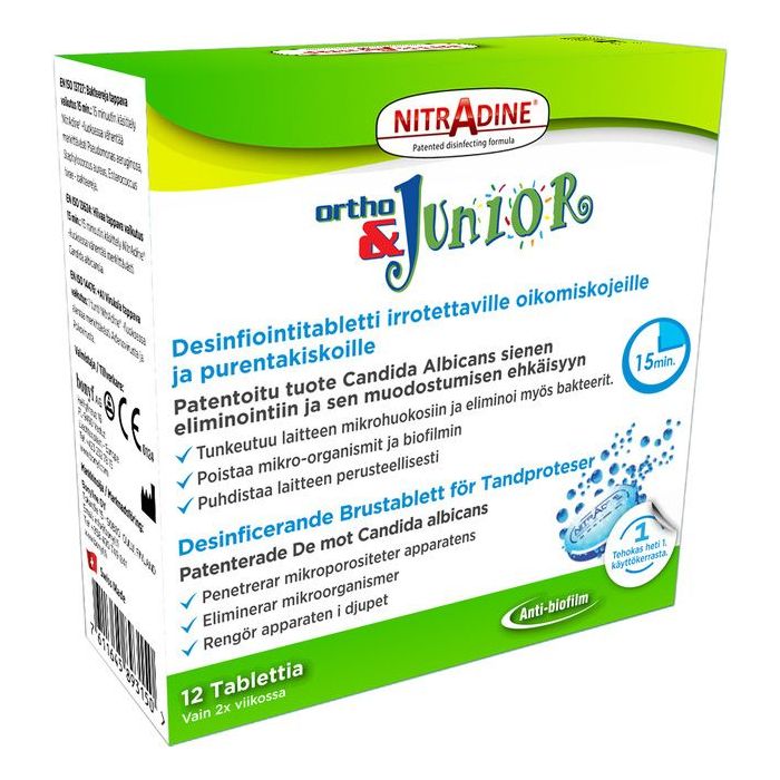 Nitradine desinfiointi tabletti 12 kpl | Olo-apteekki