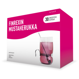 FINREXIN MUSTAHERUKKA 350/30/300 mg 30 x 5 g jauhe | Olo-apteekki