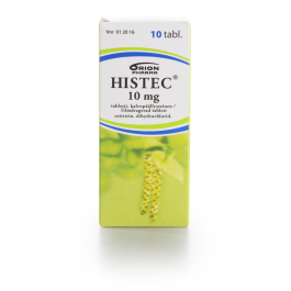 HISTEC 10 mg 10 fol tabletti, kalvopäällysteinen | Olo-apteekki
