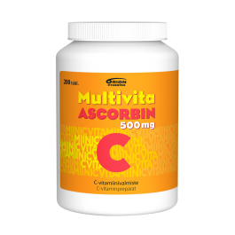 Multivita Ascorbin 200 tabl 500mg | Olo-apteekki