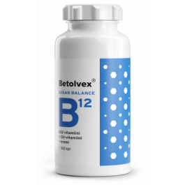 Betolvex Sugar Balance 100 tablettia 1 mg B12-vitamiini | Olo-apteekki