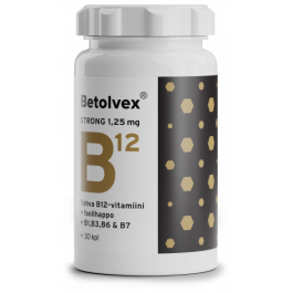 Betolvex Strong 30 kapselia 1,25 mg B12-vitamiini | Olo-apteekki